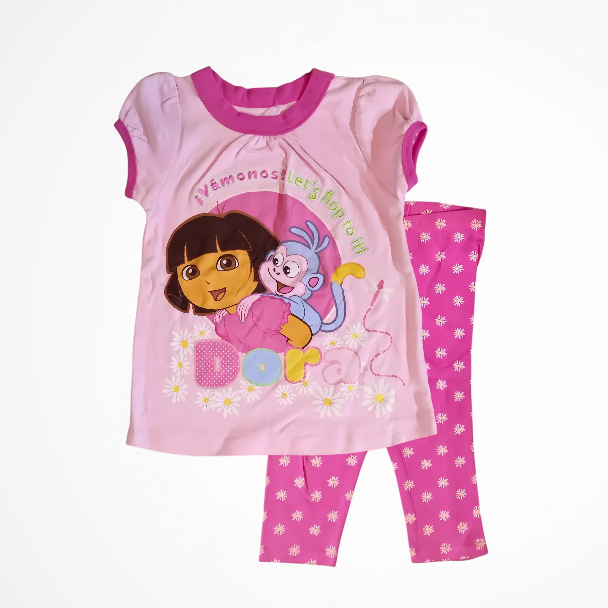 Dora And Boots Pink/Fuchsia Cotton Pyjama Set – Little Toes Egypt