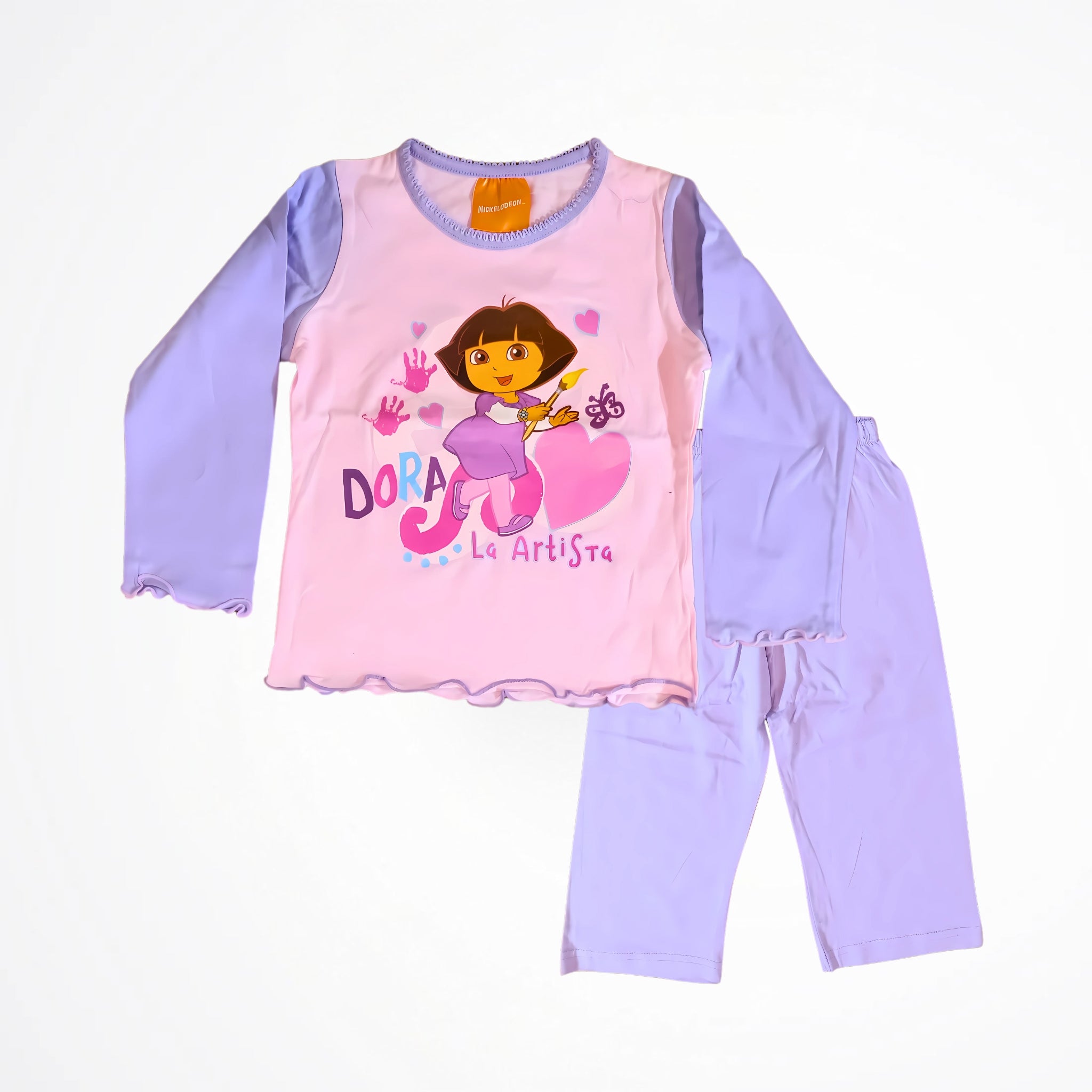 Dora The Artist Light Purple Cotton Pyjama Set – Little Toes Egypt