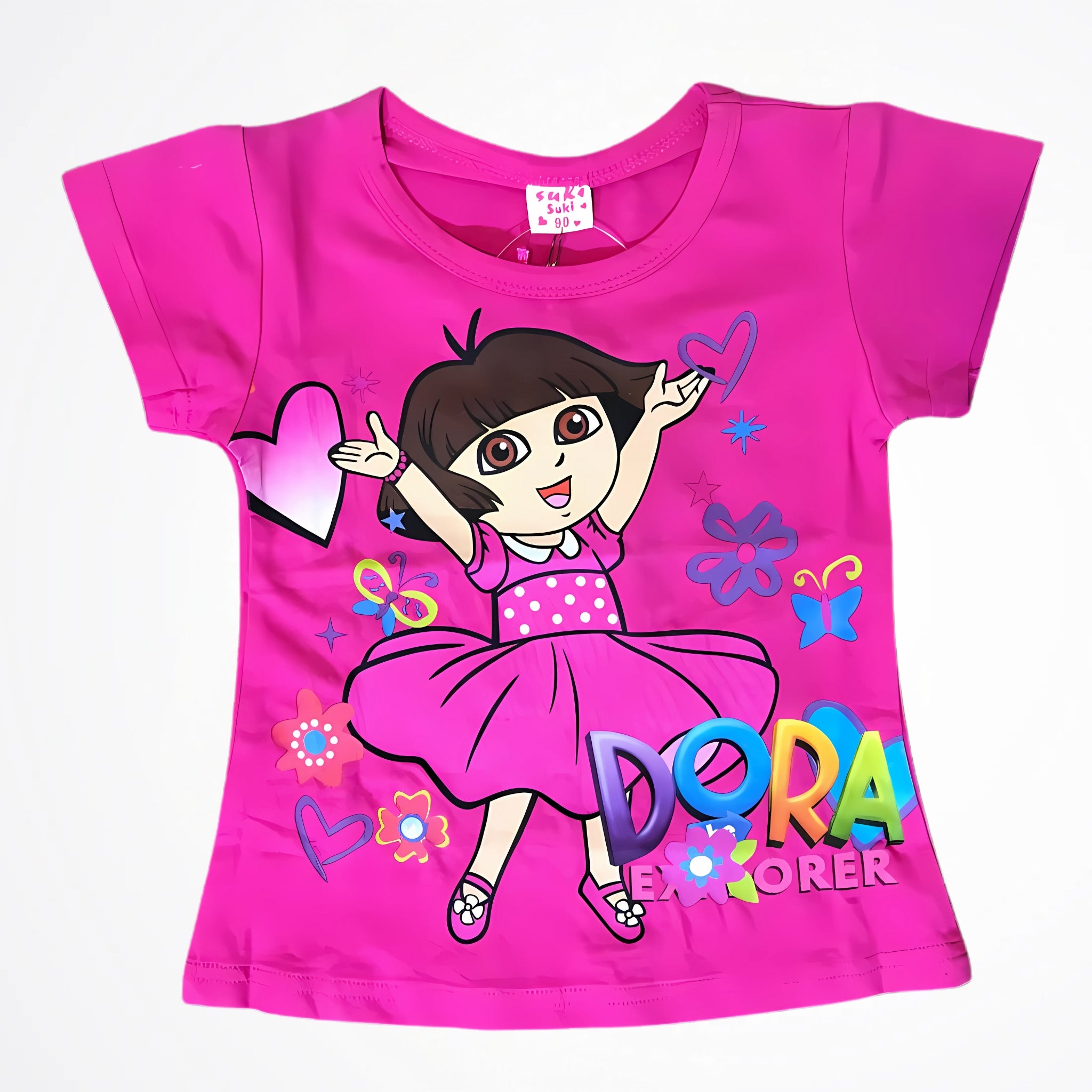 Dora the Explorer Fuchsia Cotton T-Shirt – Little Toes Egypt
