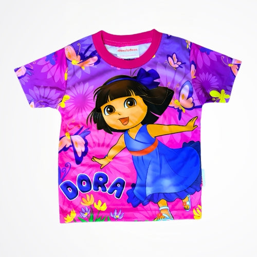Dora Butterfly Fuchsia Rash Guard Swim Shirt – Little Toes Egypt